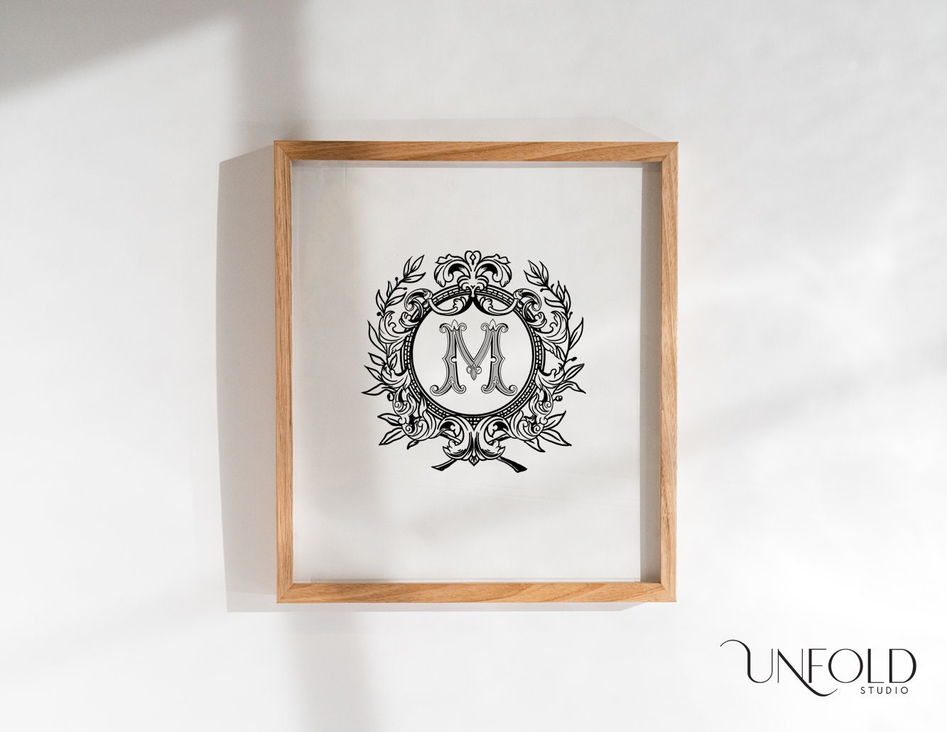 Digital Antique Monogram M Antique Monogram Elaborate - Etsy