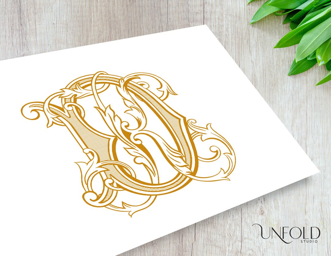 D & K Name Initials, Vintage Monograms, Wedding Monogram, Digital ...