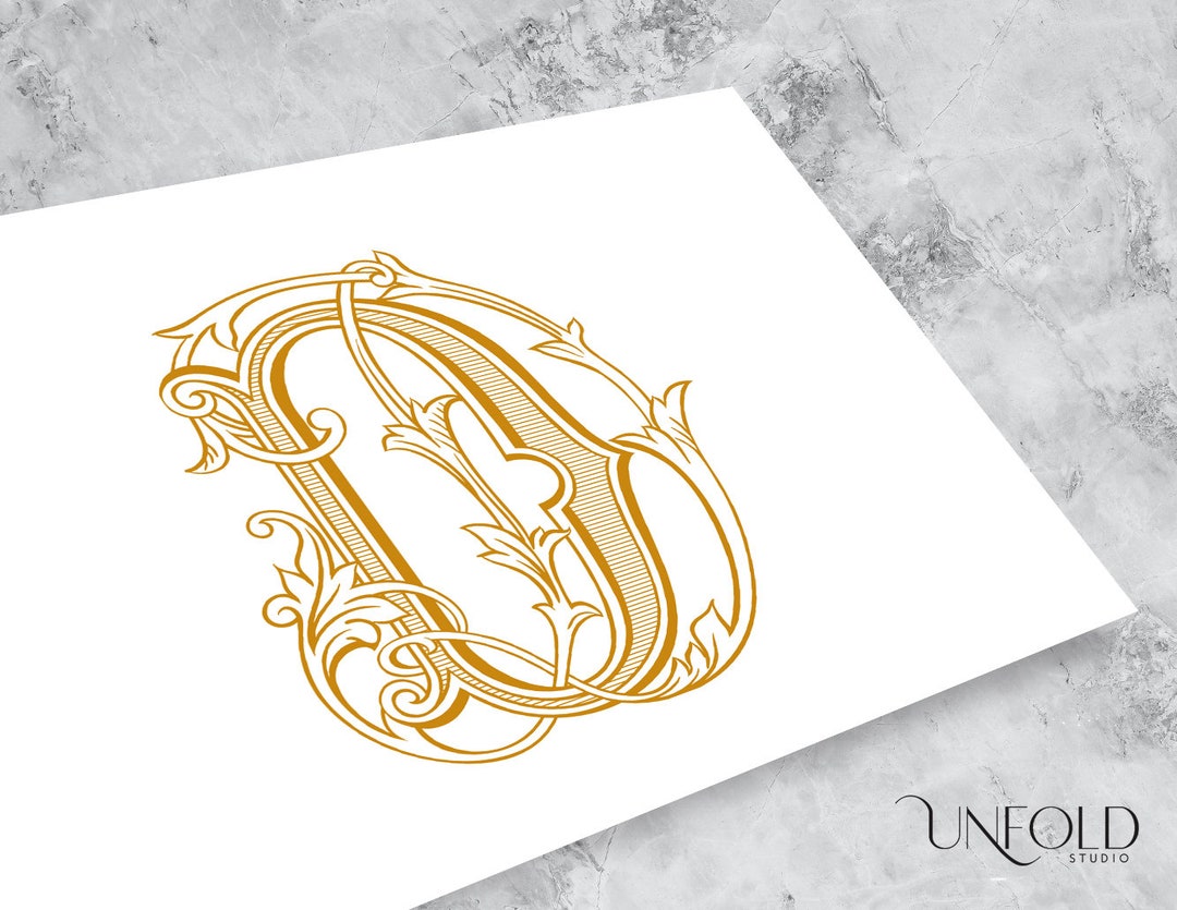 D & D Name Initials, Classic Monograms, Wedding Monogram, Two Letter D ...