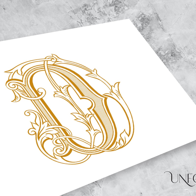 Monogram Letter D - Etsy