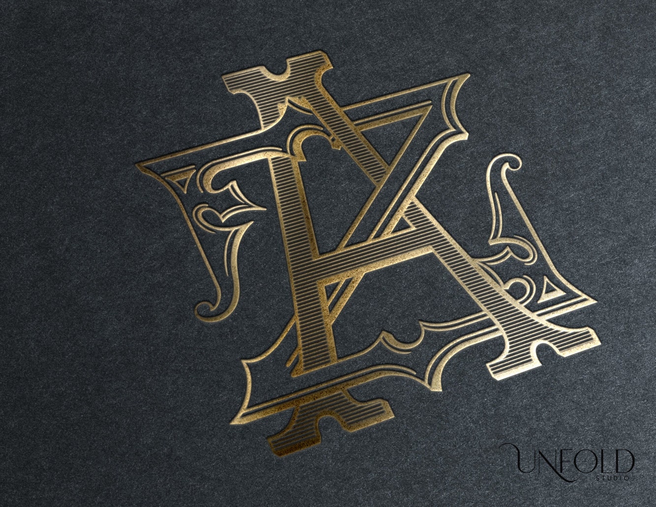 AZ or ZA Name Initials, Classic Monograms, Wedding Monogram, Duogram ...