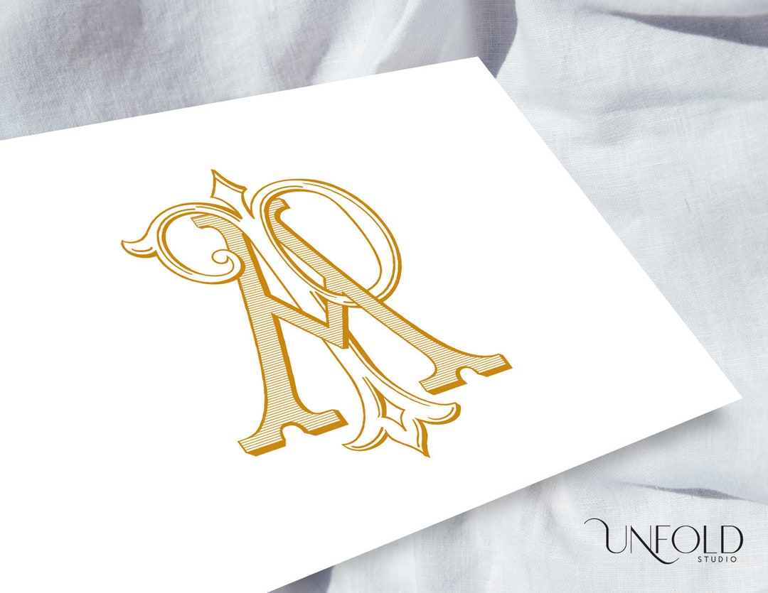 P & A Name Initials for Couples or First and Last Name Monogram Designs ...