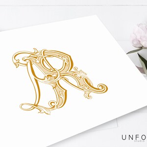 Name Initials, Vintage Monograms, Wedding Monogram, Duogram, Digital ...
