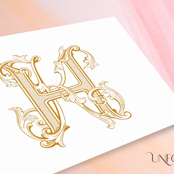 Last Name Monogram - Etsy