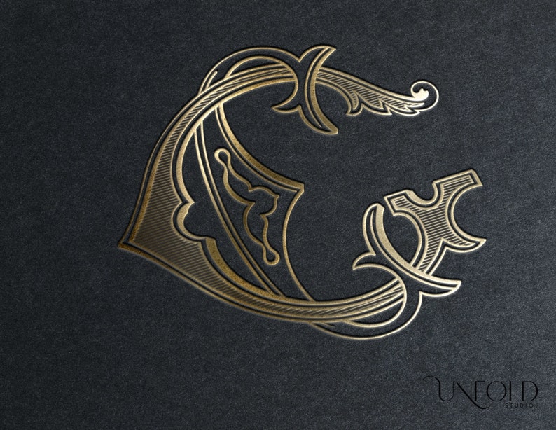 CG or GC Name Initials, Classic Monograms, Wedding Monogram, Duogram ...