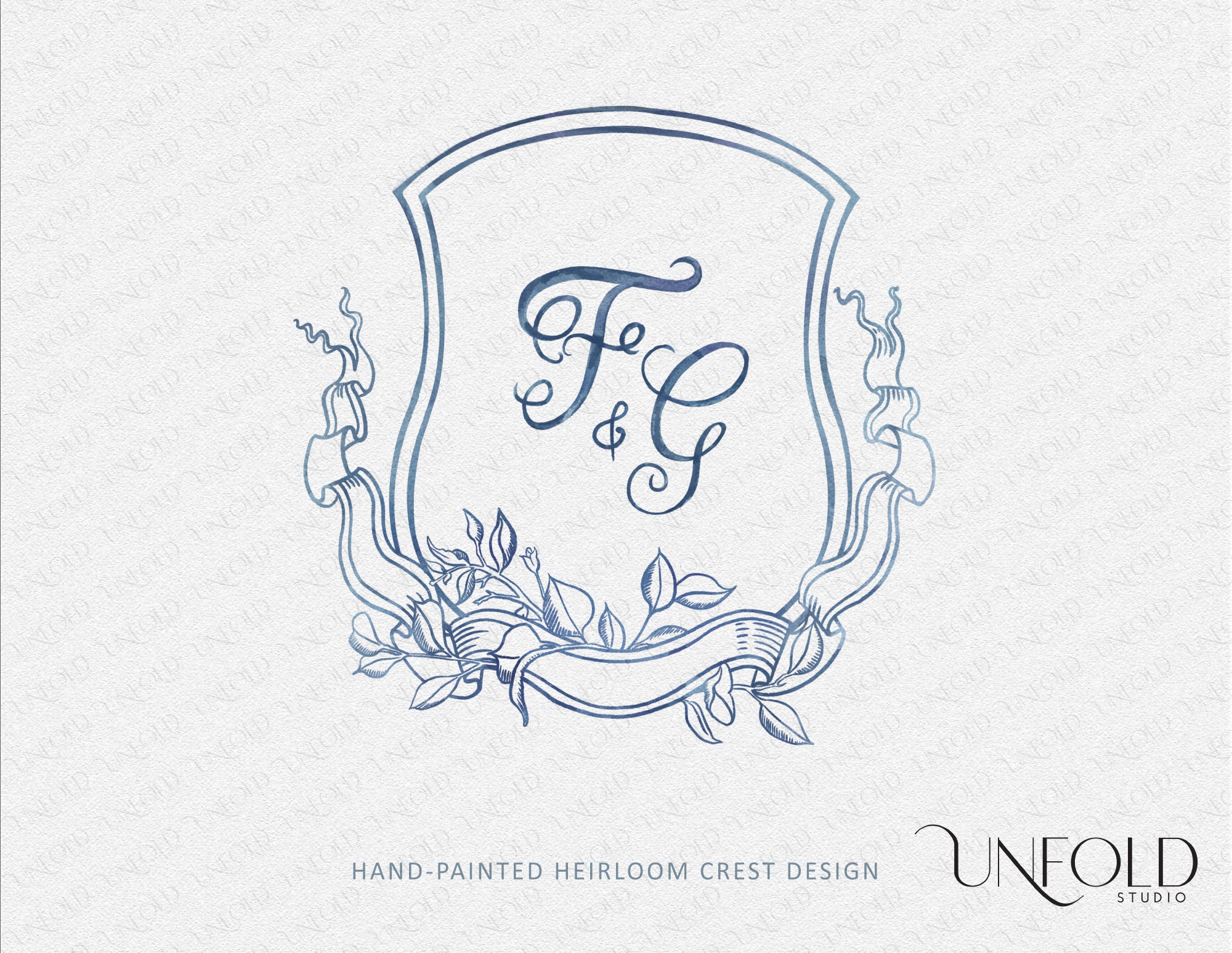 Vintage Crest 1 Pre-made Heirloom Crest Design With Your Choice of ...