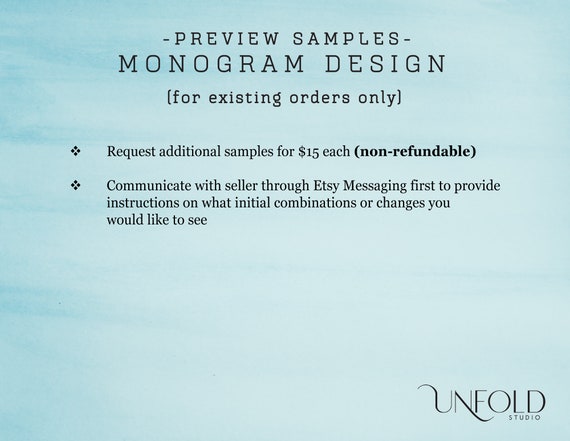 Request Additional Preview Samples for Existing Orders | Etsy