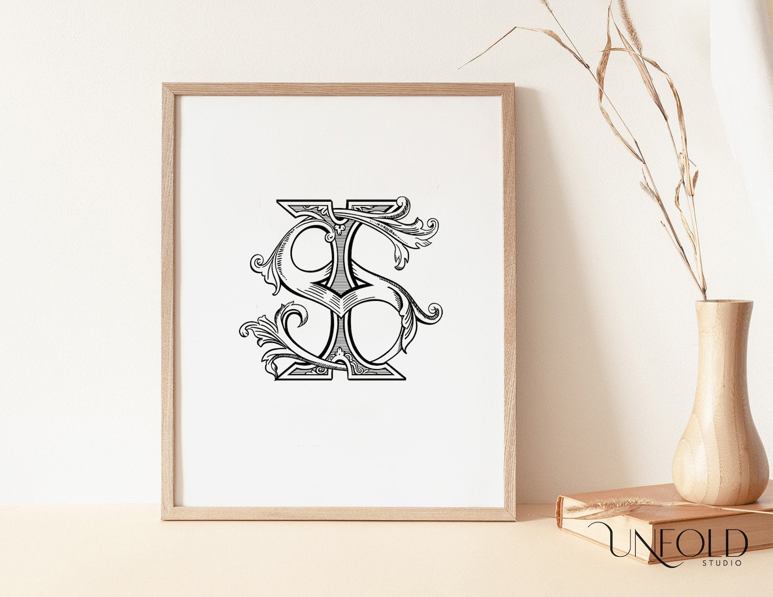 I & S Name Initialen Vintage Monogramme Hochzeit Monogramm | Etsy