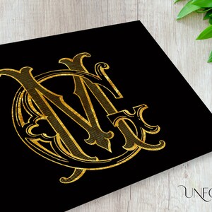 M & G Name Initials, Classic Monograms, Wedding Monogram, Digital ...