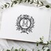 Digital Antique Monogram - M- Antique Monogram - Elaborate Circular ...