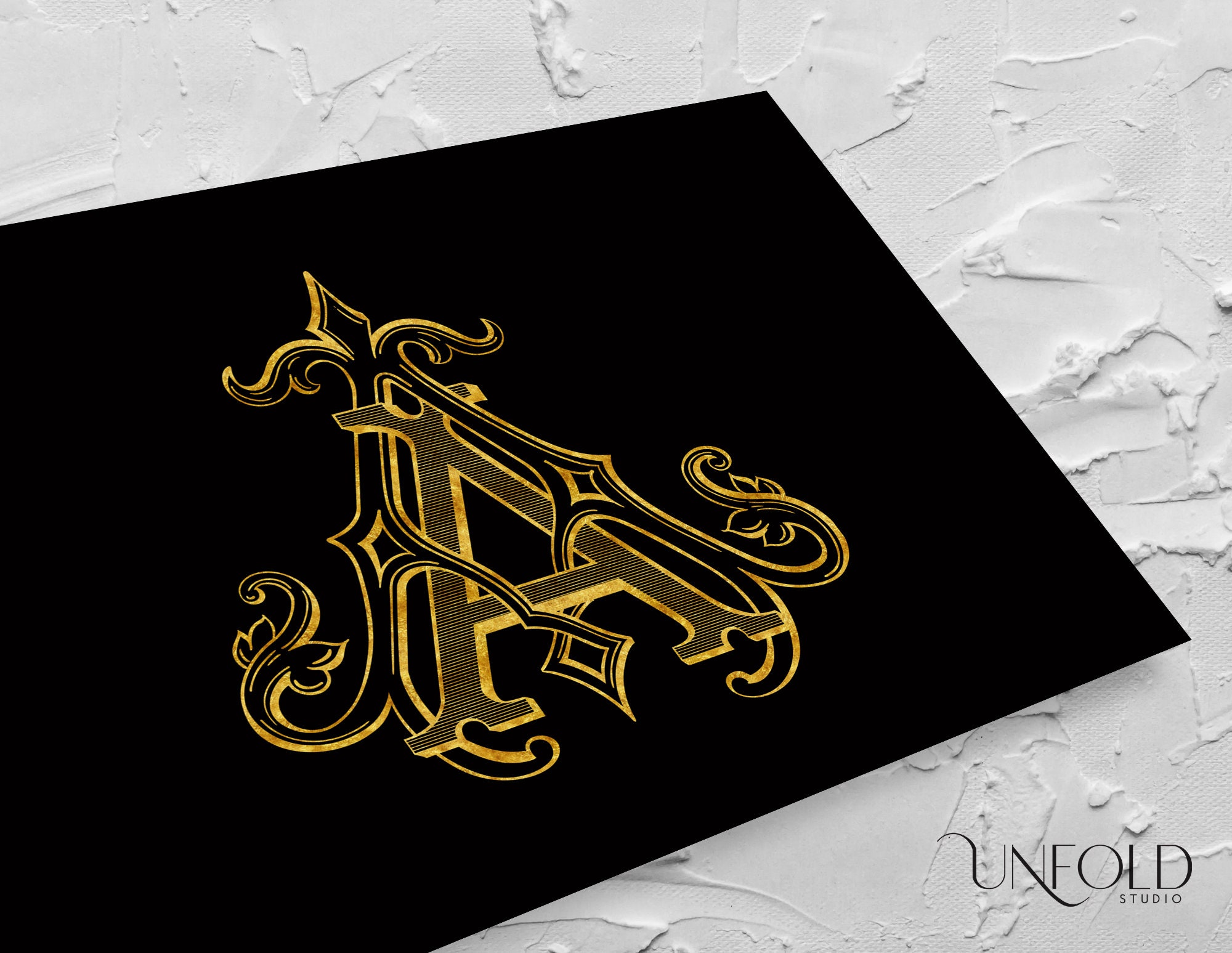 A & A Name Initials, Classic Monograms, Wedding Monogram, Duogram ...