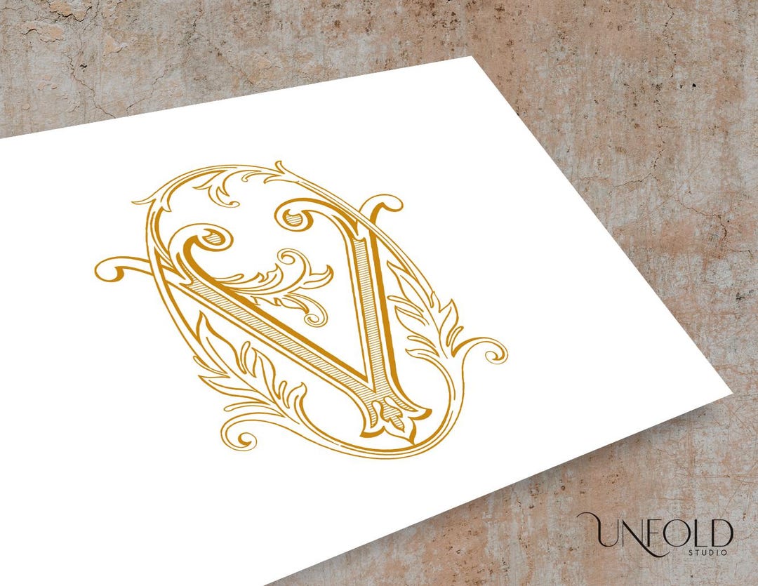 Couple's Monogram for O and V for Wedding Monograms, Logo Design ...