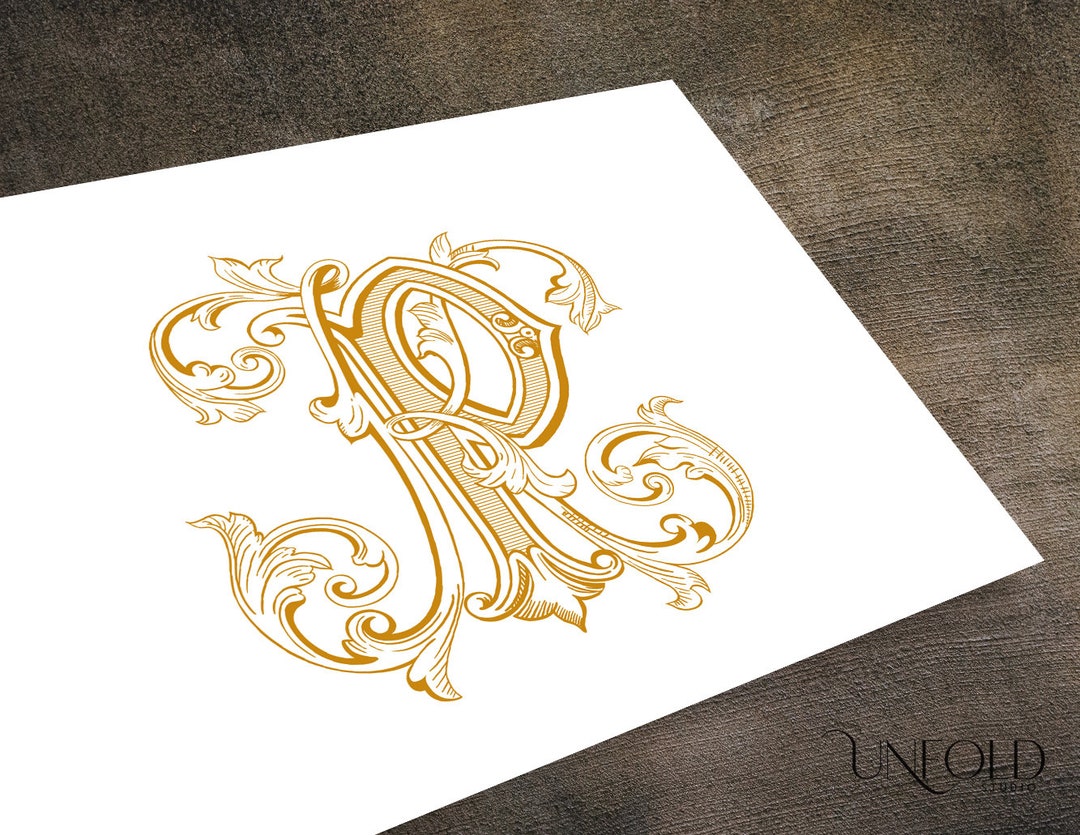 Vintage Monograms, Wedding Monogram, Digital Download, Interwoven ...