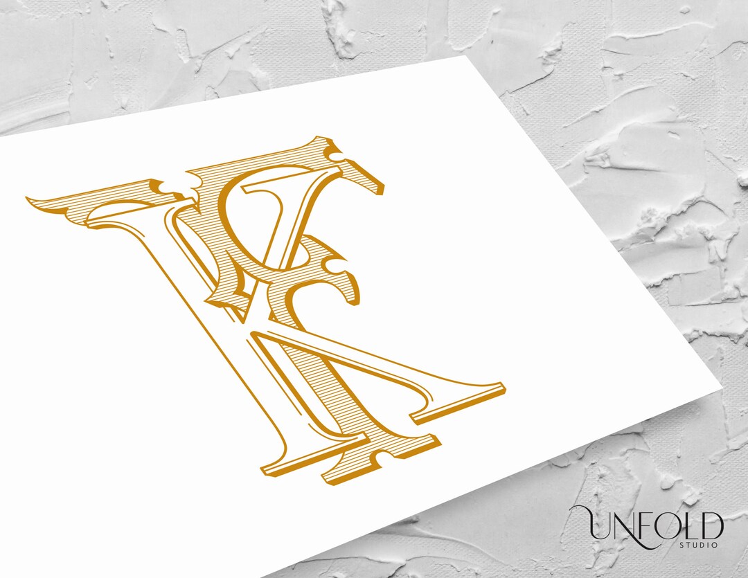 Couple's Monogram Design, Classic Monograms, Wedding Monogram, Duogram ...