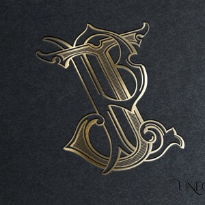 P & J Name Initials, Classic Monograms, Wedding Monogram, Two Initial ...