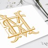 LZ or ZL Name Initials, Classic Monograms, Wedding Monogram, Duogram ...