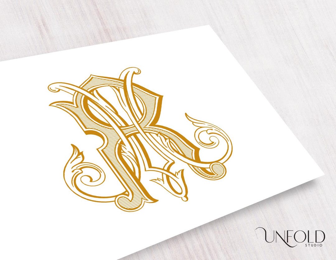 M & R Wedding Monogram for Couples or Person, Digital Download M and R ...