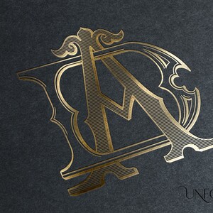 D and A Monogram Initials, Classic Monograms, Two Initial Wedding ...