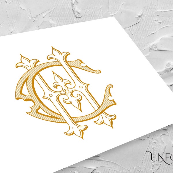 Split Monogram H - Etsy