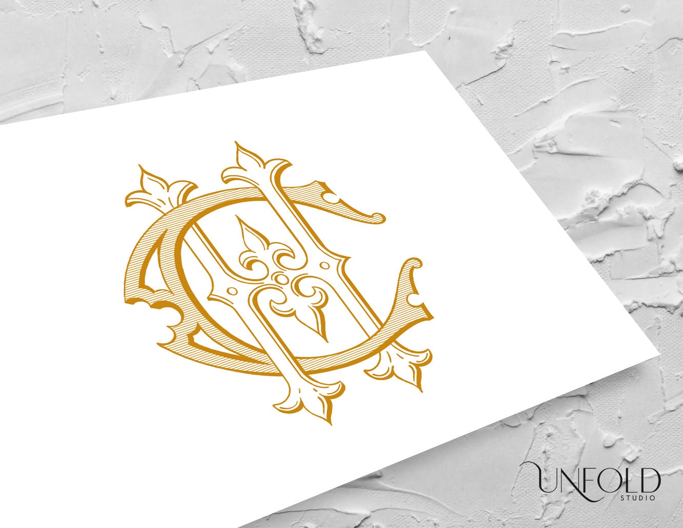 H & C Classic Interlocking Monograms, Wedding Monogram, Digital ...