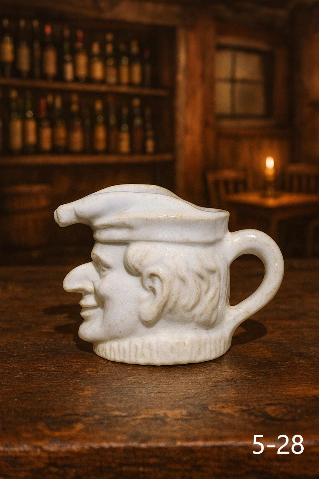 Vintage Toby Jug: Mid-century Glazed Ceramic Character Mug - Etsy