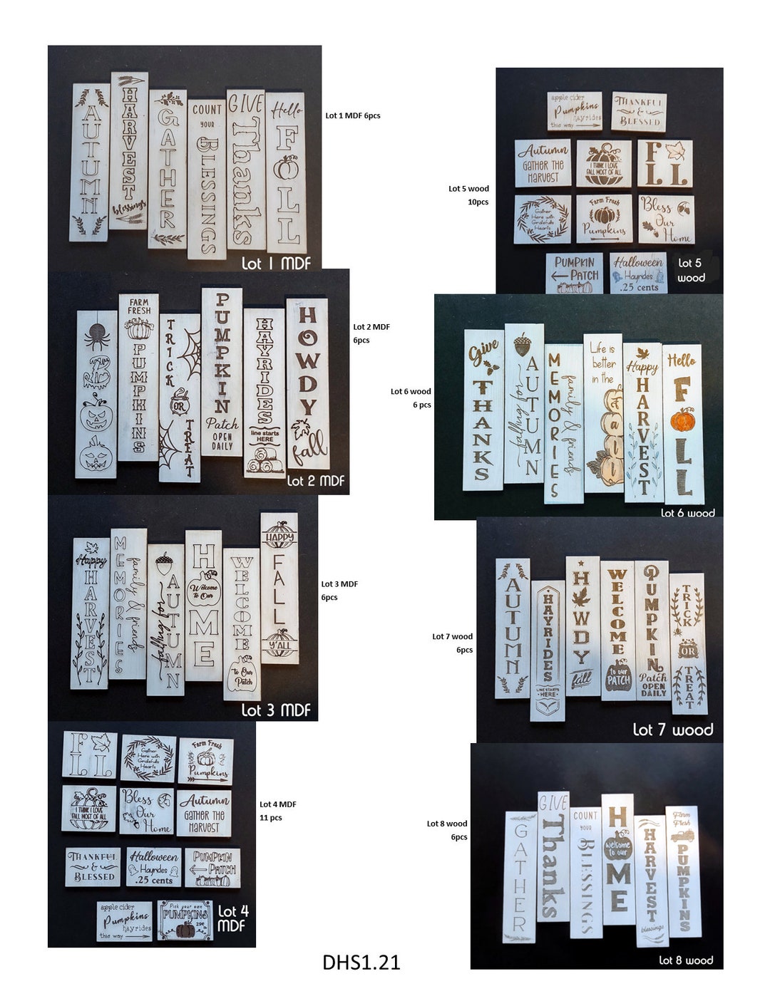 Doll House Porch Signs, Wood, MDF, Size Variety, Laser Cut/engraved ...