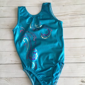 Girls Gymnastics Bling Leotard, Sparkle Dance Leotard, HOT PINK ...