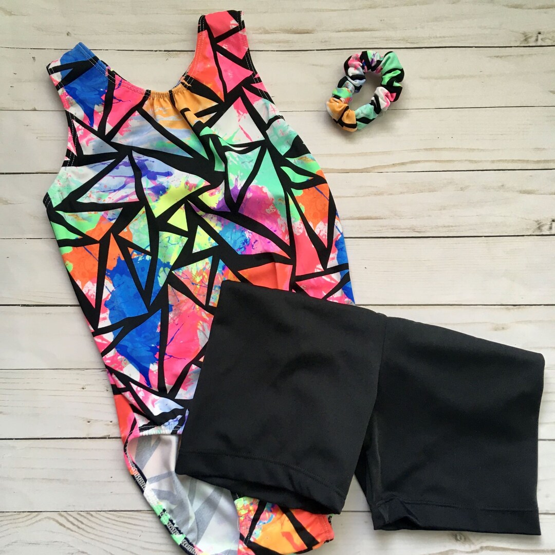 Girls Gymnastics Racerback Leotard, NEON Toddler Leotard, Gift for ...