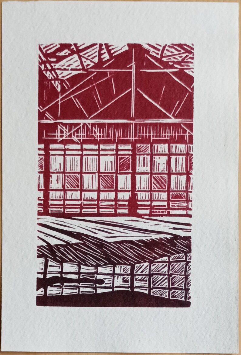 Original Linocut Art Print - Etsy