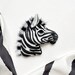 Zebra Jewelry Animal Brooch Zebra Gifts Striped Accessories Zebra Decor ...