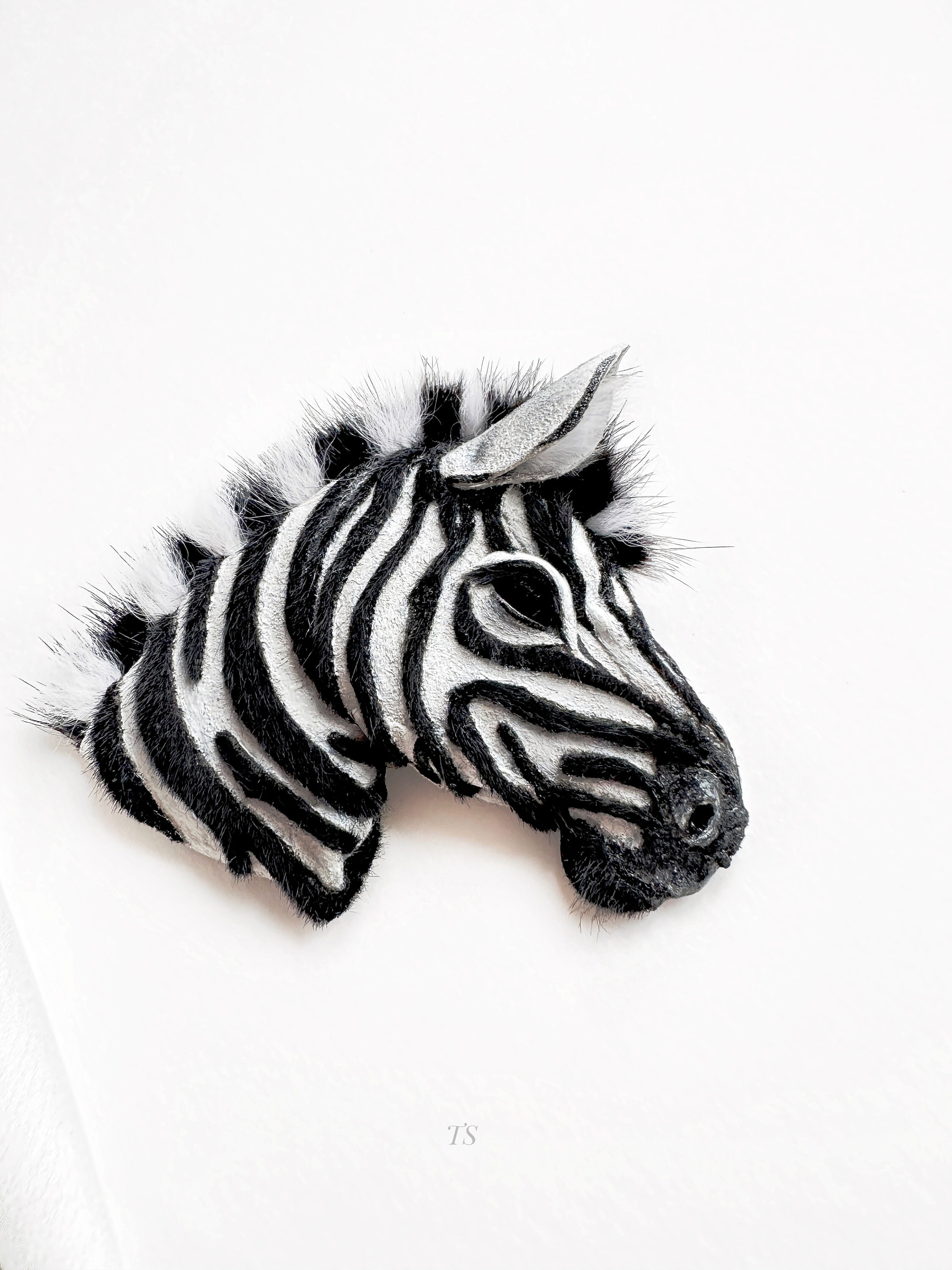 Zebra Jewelry Animal Brooch Zebra Gifts Striped Accessories Zebra Decor ...