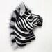 Zebra Jewelry Animal Brooch Zebra Gifts Striped Accessories Zebra Decor ...