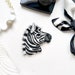 Zebra Jewelry Animal Brooch Zebra Gifts Striped Accessories Zebra Decor ...