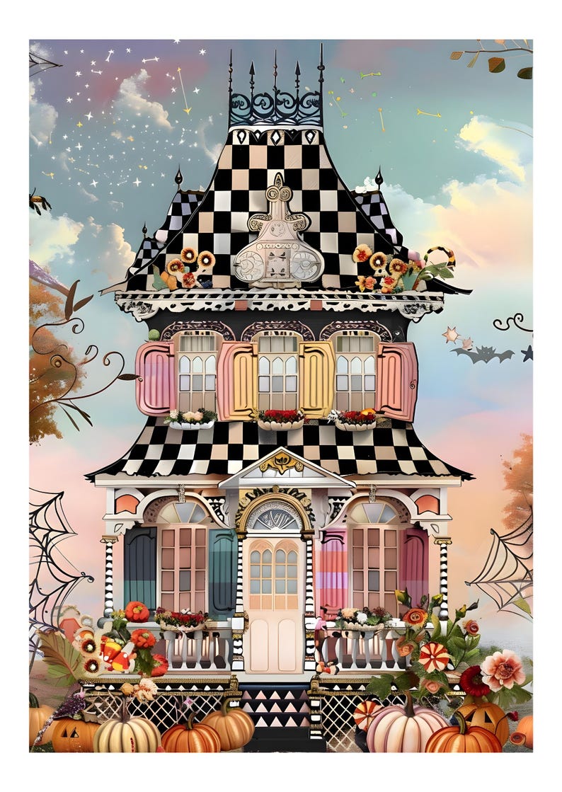 Spooky Halloween House Rice Paper for Decoupage A4 Sheet - Etsy