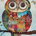 Whimsical Owl Rice Paper: A4 Collage Sheet for Decoupage - Etsy