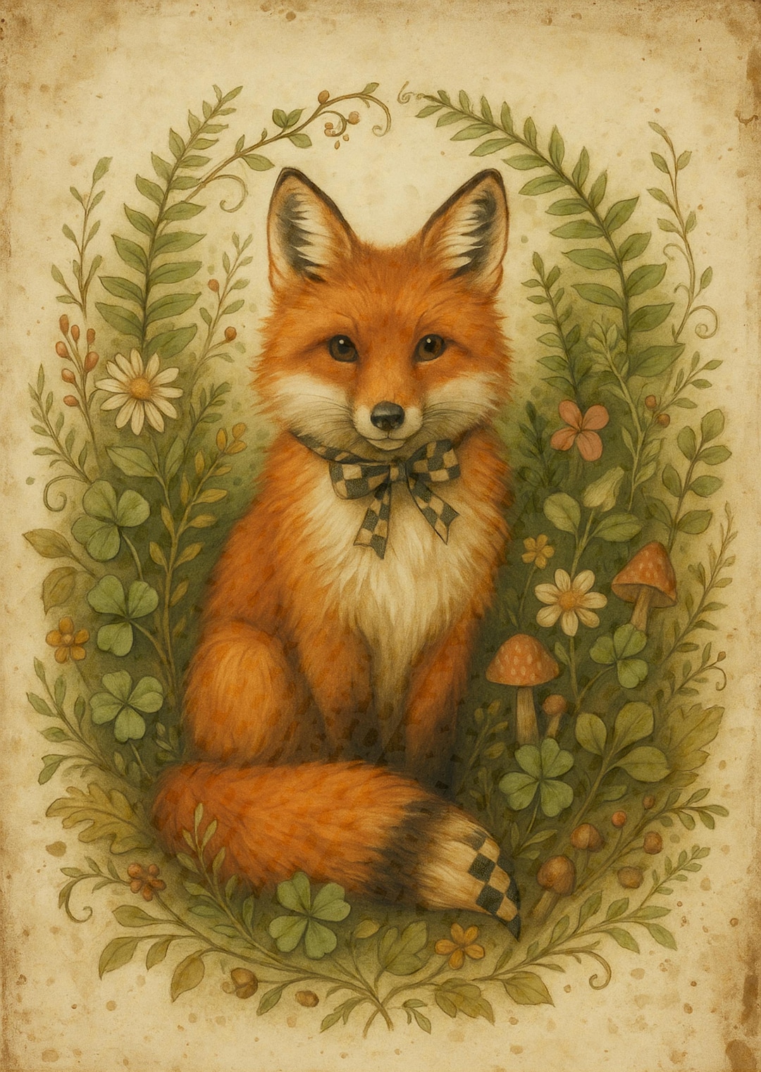 Woodland Fox Decoupage Rice Paper A4 Sheet - Etsy