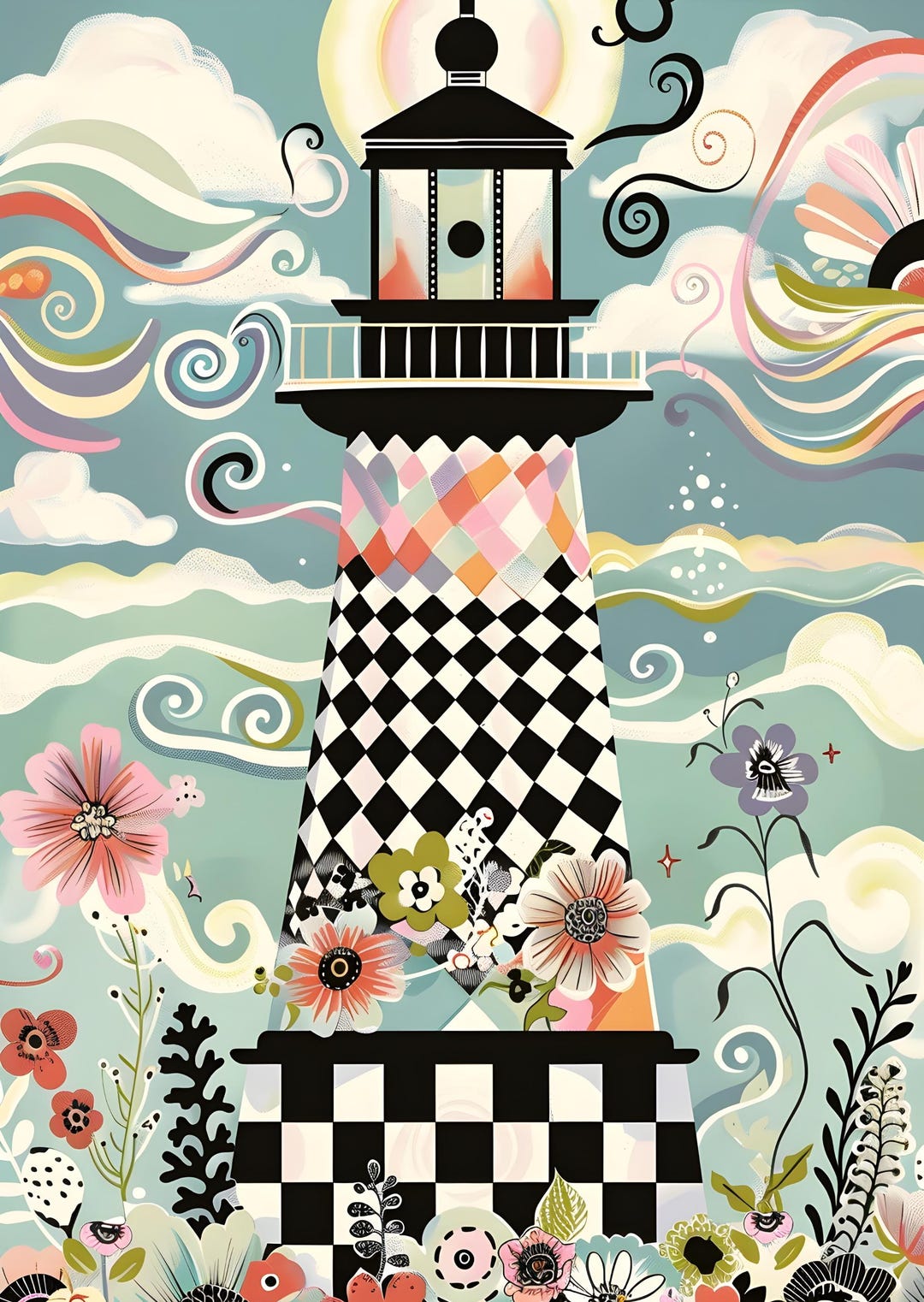 Coastal Lighthouse Rice Paper for Decoupage: Nautical Beach Decor A4 - Etsy