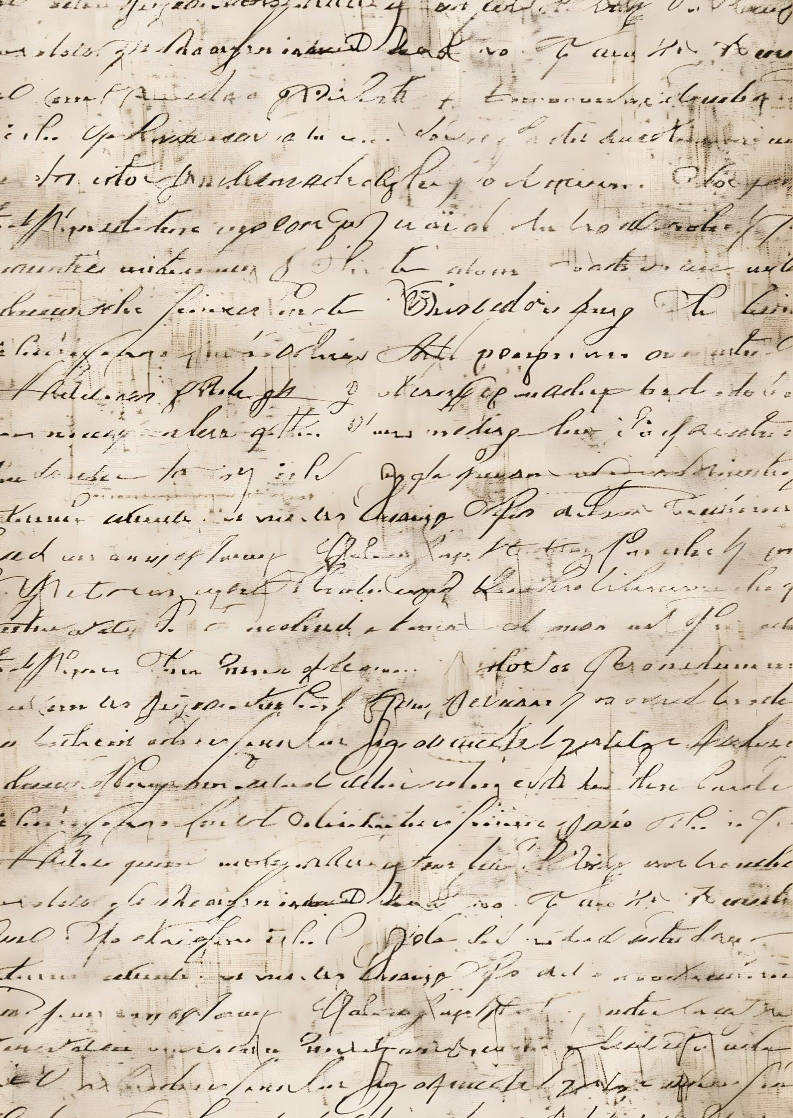 Vintage Script Rice Paper for Decoupage Sepia Handwriting Ephemera - Etsy