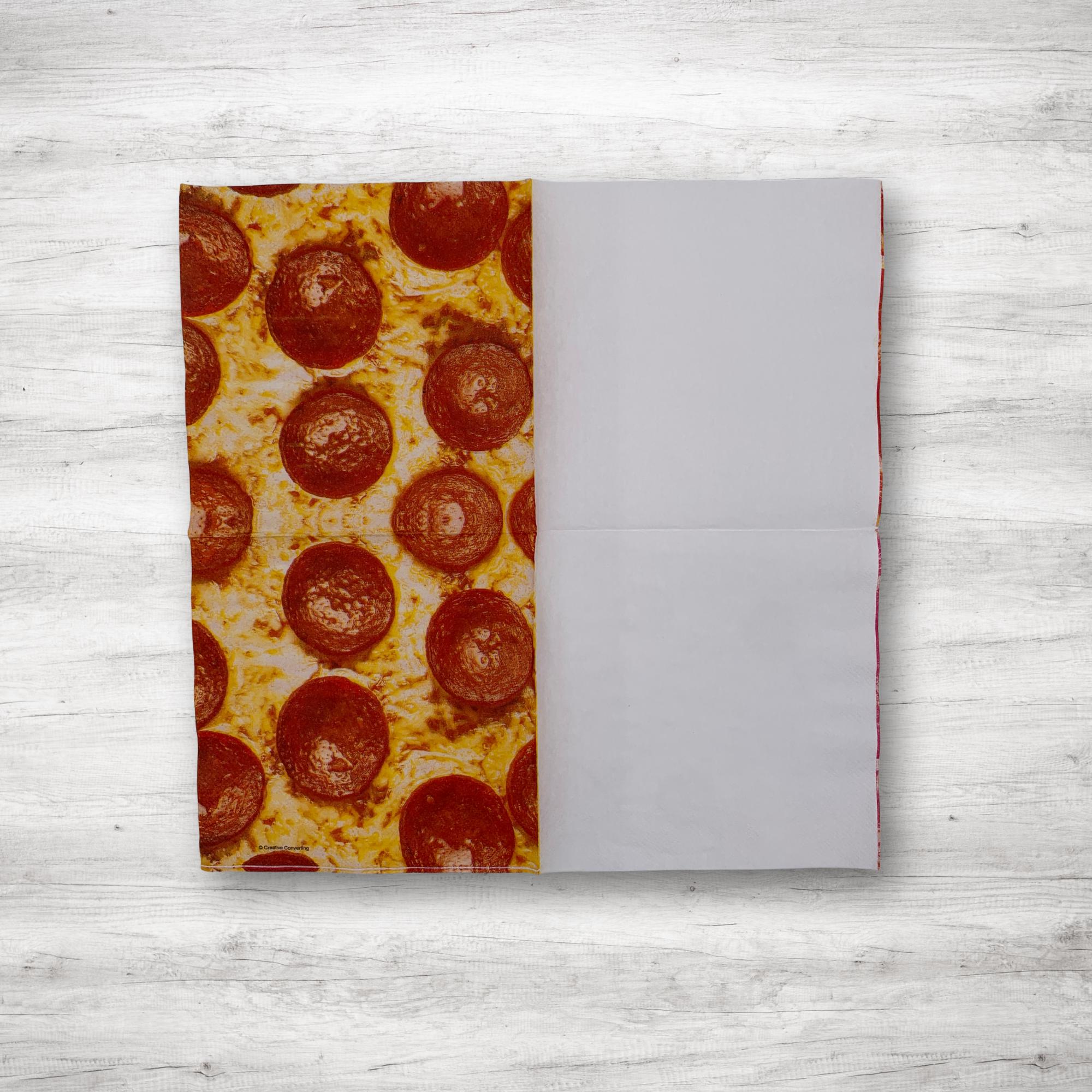 Pepperoni Pizza Paper Napkins for Decoupage: Set of 4 Funny Food Theme ...