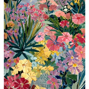 Pink Floral Cosmo Rice Paper Vintage Grunge Ephemera A4 Sheet for ...