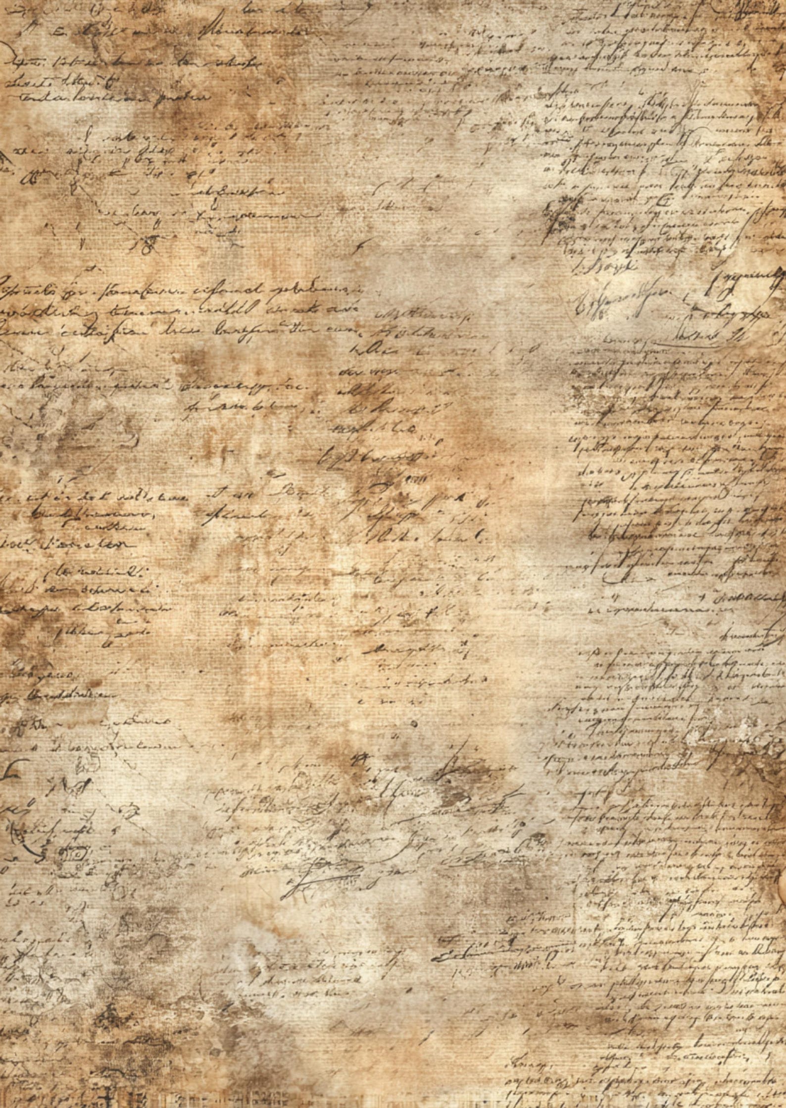 Distressed Script Rice Paper Vintage Ephemera for Decoupage, Junk ...