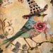 Whimsical Spring Bird Rice Paper: Vintage Decoupage Sheet for Junk ...