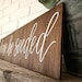 Please Be Seeded | Wedding Escort Table Wood Sign | Wedding Place Card ...