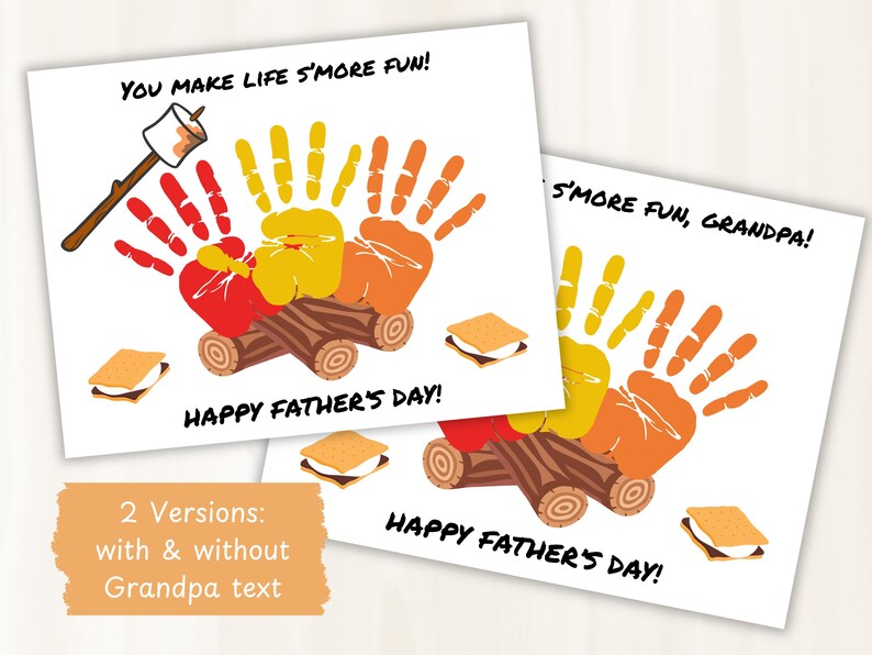 Fathers Day Handprint Art Craft, Grandpa Handprints, First Fathers Day ...