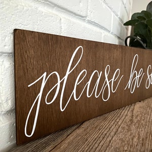 Please Be Seeded | Wedding Escort Table Wood Sign | Wedding Place Card ...