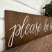 Please Be Seeded | Wedding Escort Table Wood Sign | Wedding Place Card ...