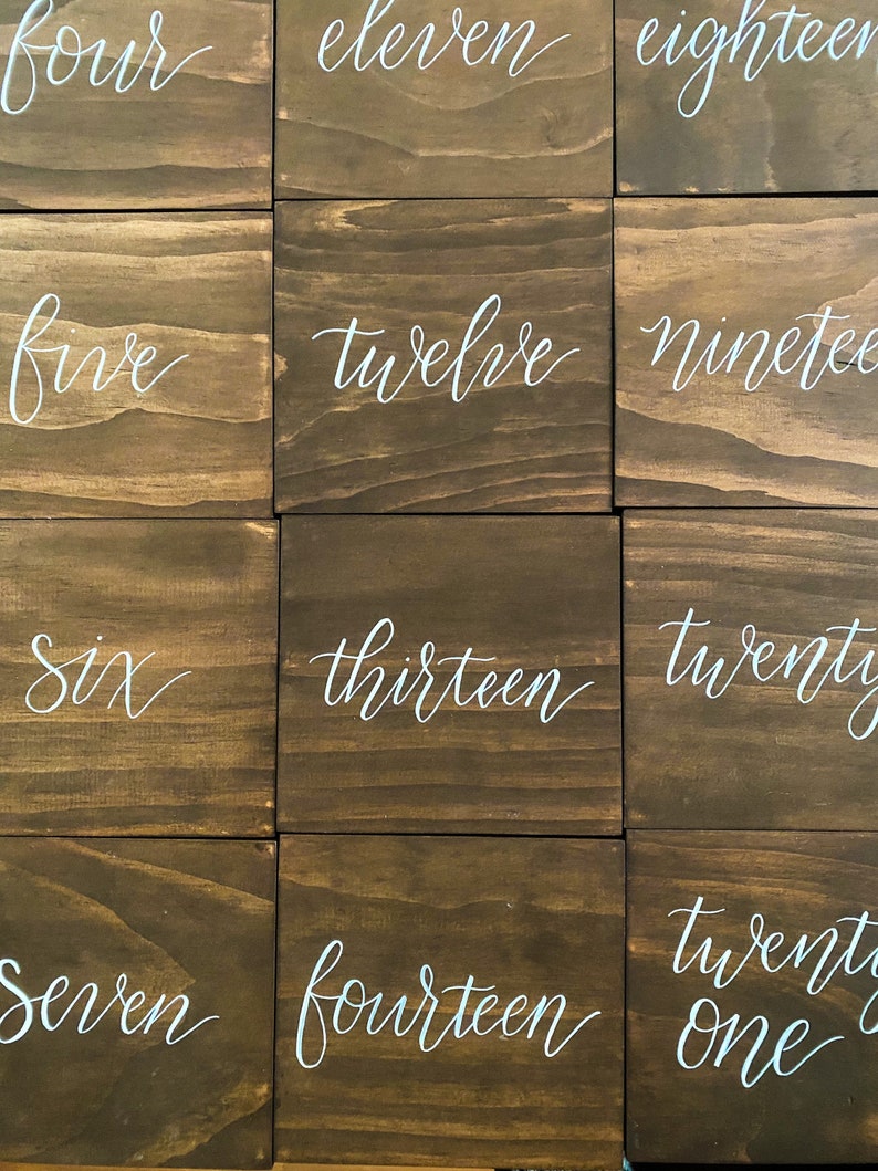 Wood Table Numbers Rustic Wedding Table Numbers Wood - Etsy