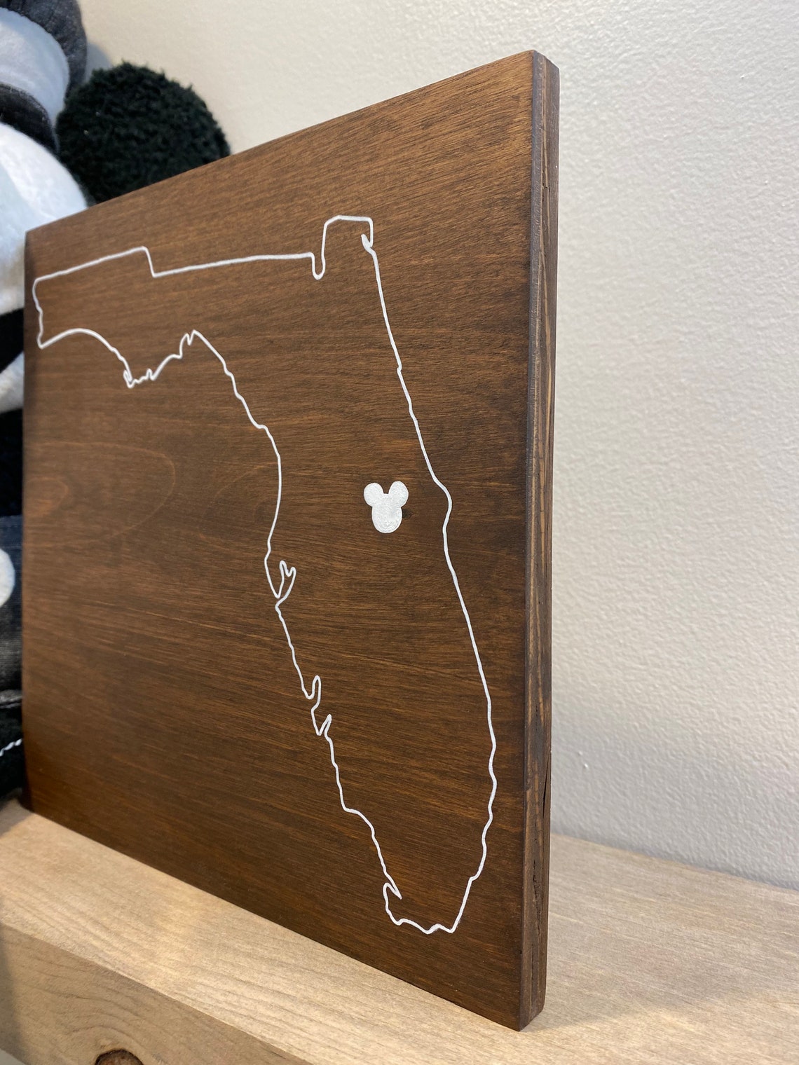 Florida State Outline Mickey Ears Sign Mickey Icon Map - Etsy