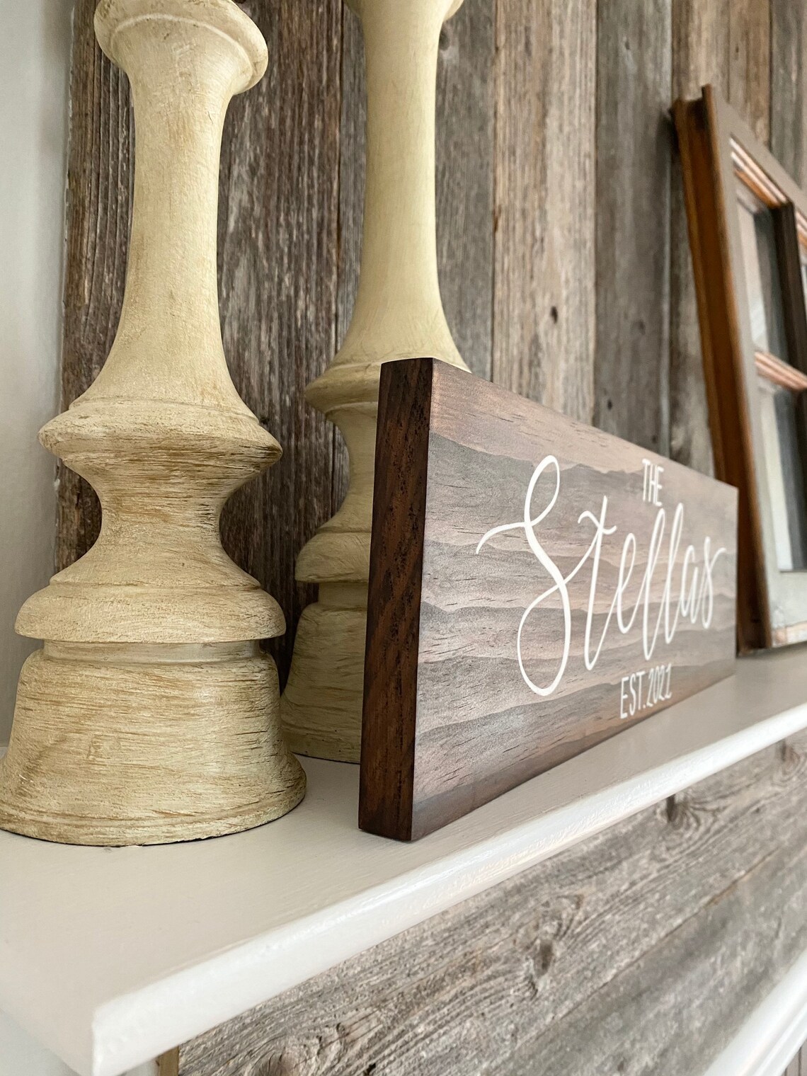 Last Name Est Sign Established Wood Sign Family Last Name - Etsy