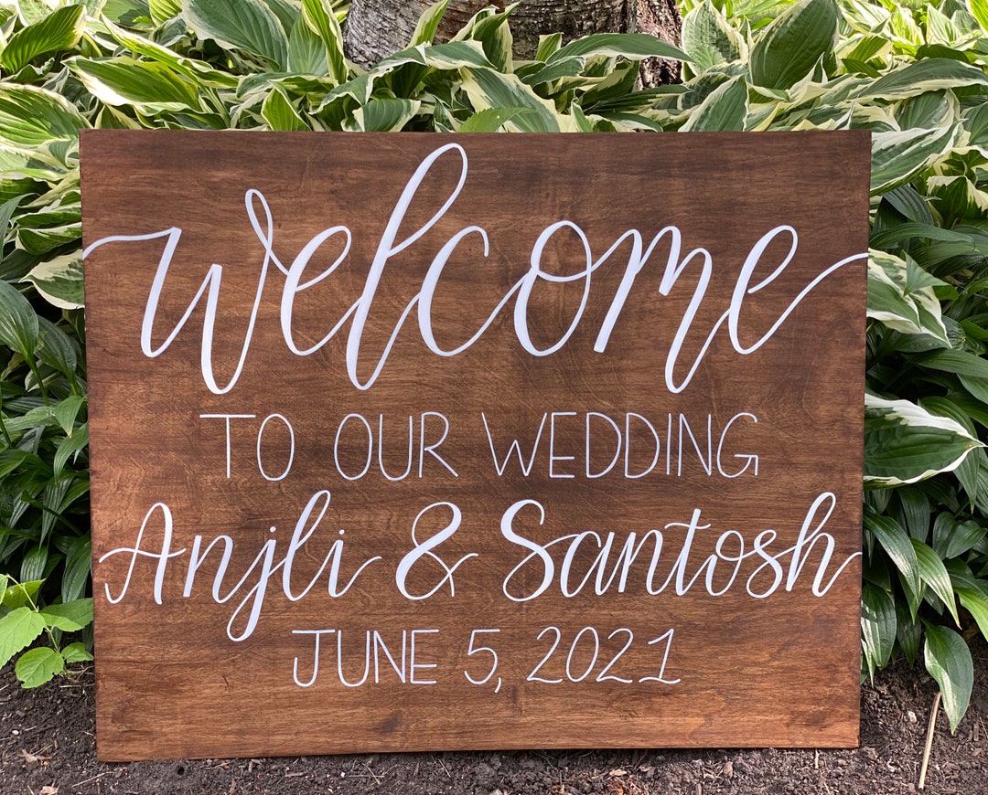 Wedding Welcome Sign | Custom Wood Wedding Sign | Wood Welcome Sign ...
